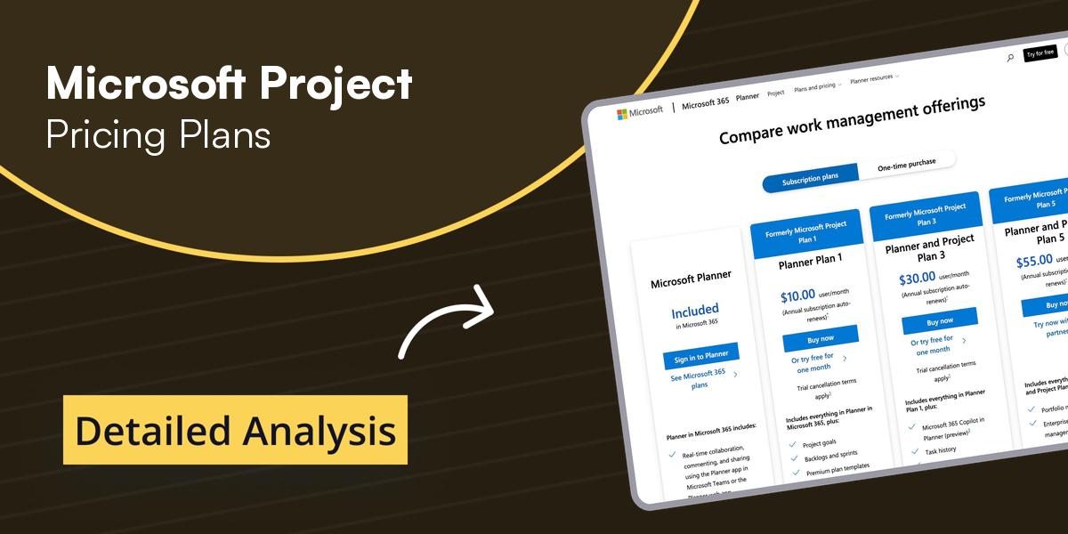 Microsoft Project Pricing & Plans (2025 Guide)